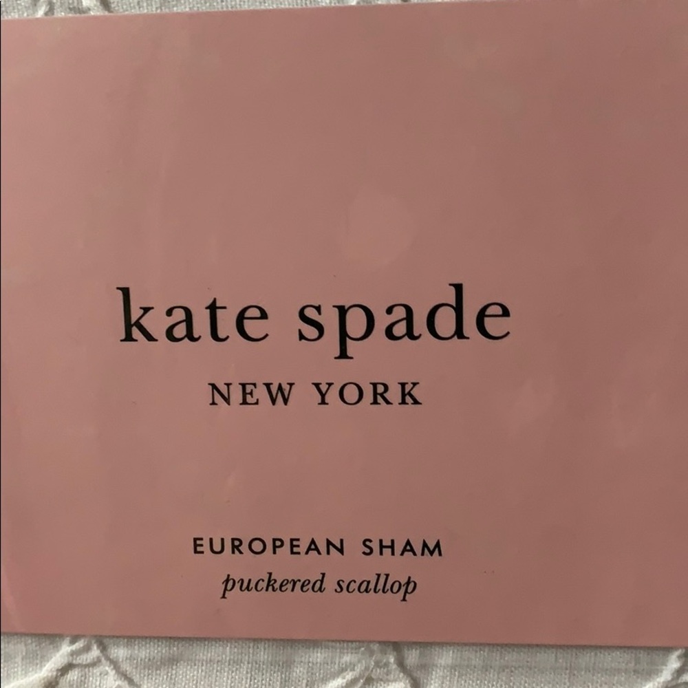 kate spade | Bedding | Kate Spade White Puckered Scallop Euro Sham ...